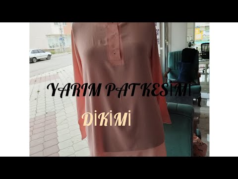 YARIM PATLI TUNİK KESİMİ DİKİMİ