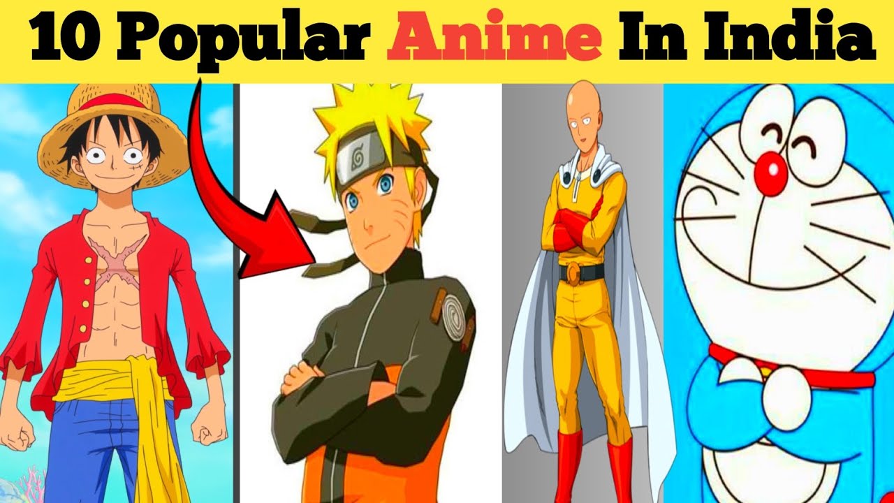 Top 10 Popular Anime In India 😱 #anime - YouTube