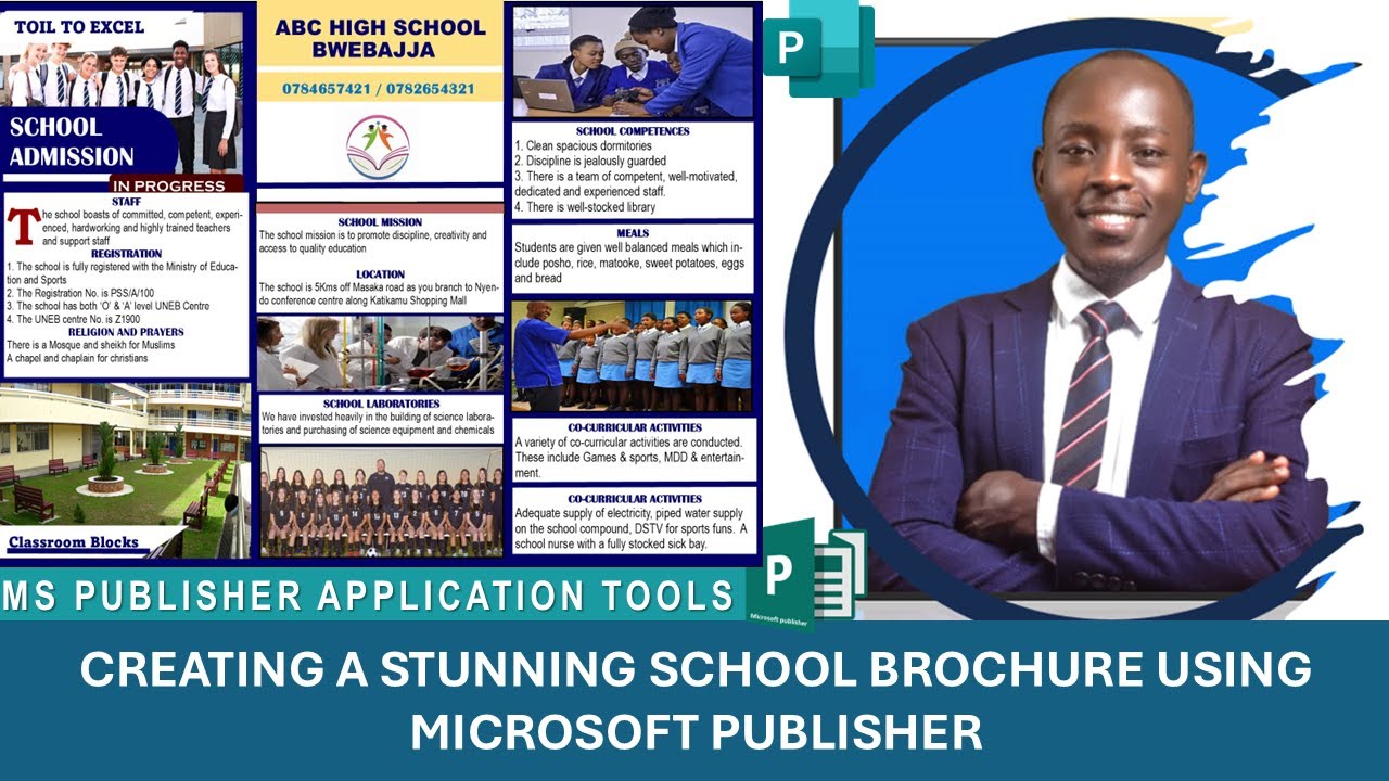 Ms Publisher Creating a stunning School Brochure - YouTube