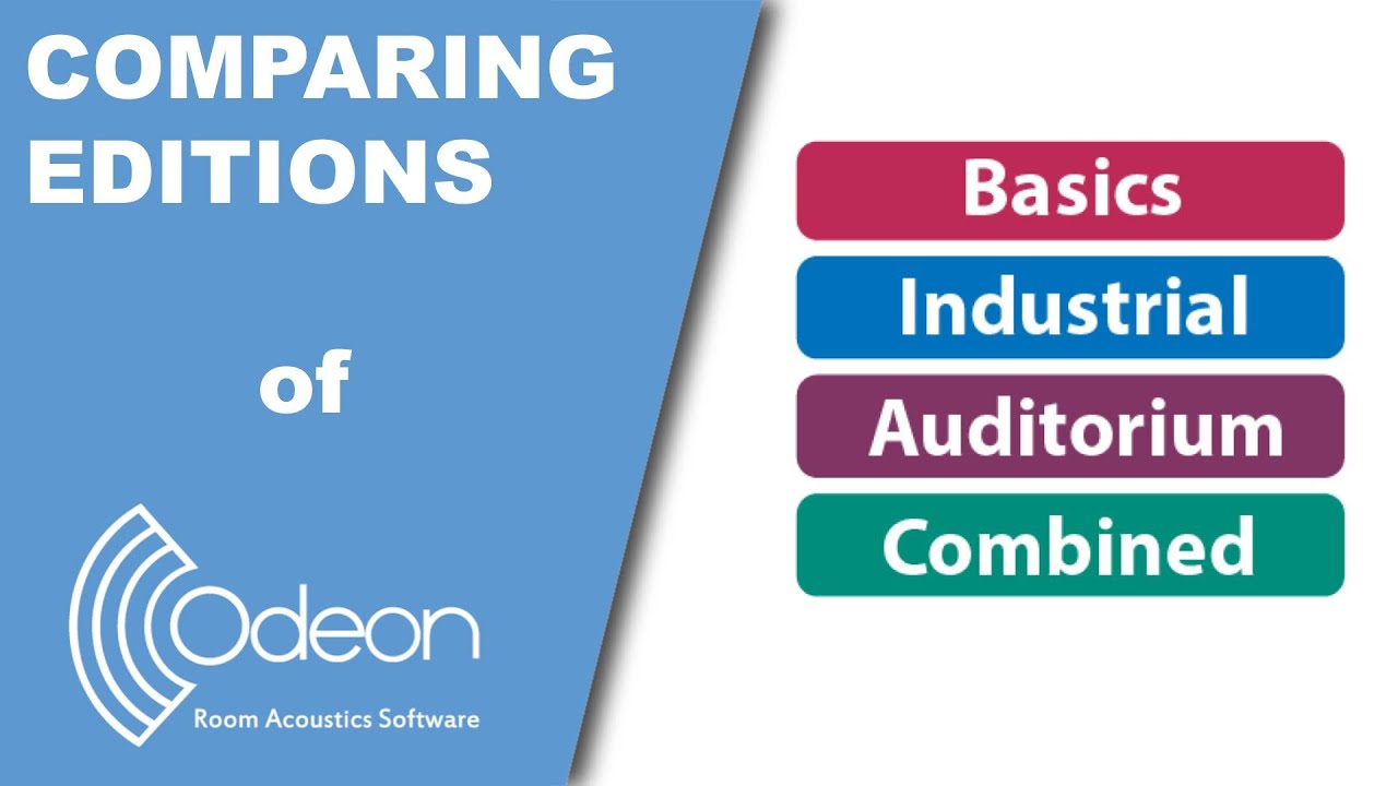 Comparing editions of ODEON Room Acoustics Software - YouTube
