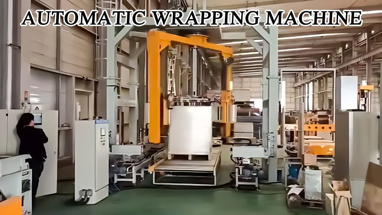 Automatic Pallets Wrapping Machine With High Efficiency For Logistics ...