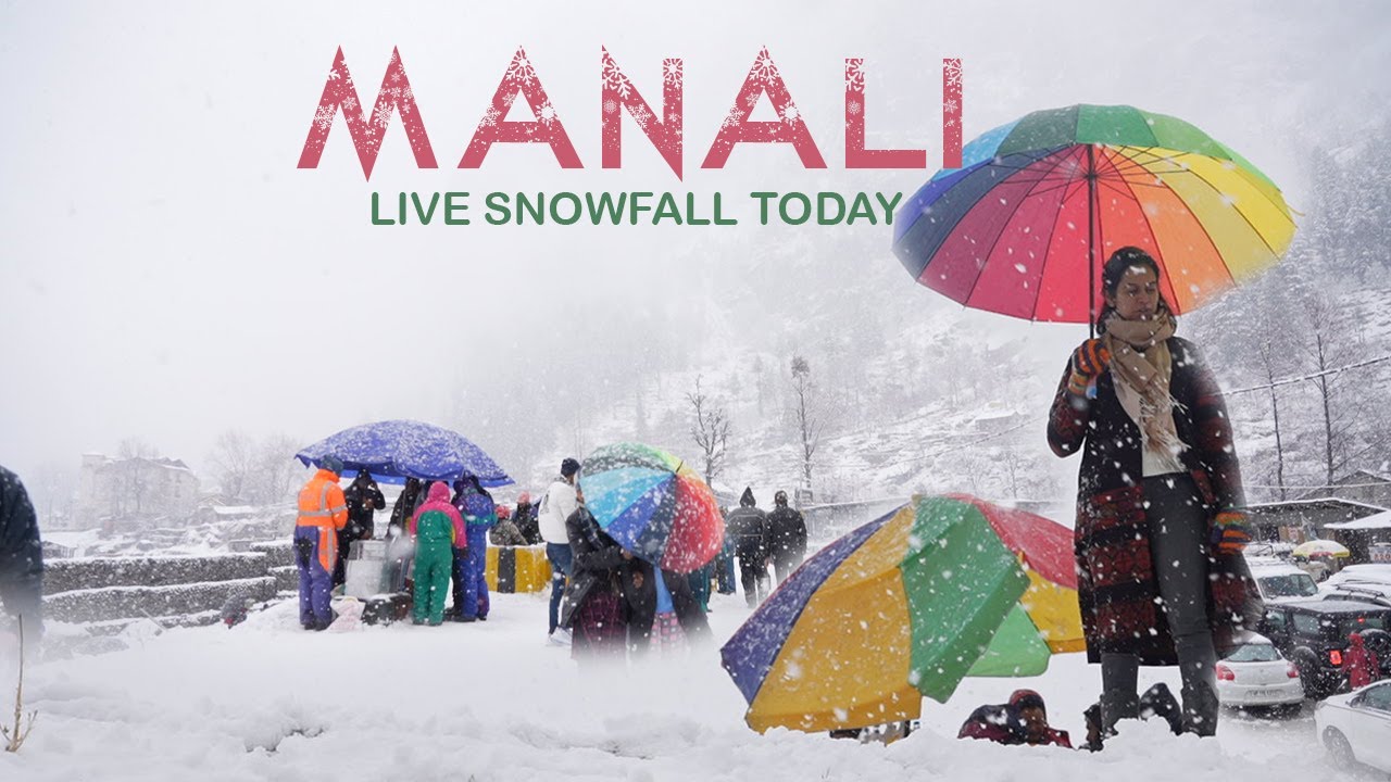 Today Live SNOWFALL In MANALI ,Book your Manali Trip And Enjoy Manali ...