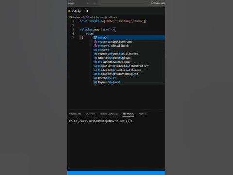 Javascript Map Function #programming #javascript #mernstack #reels #vscode - YouTube