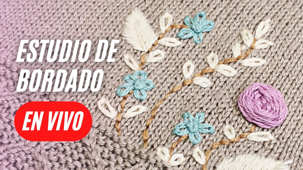 Bordado sobre tejido para principiantes 🧵 - YouTube