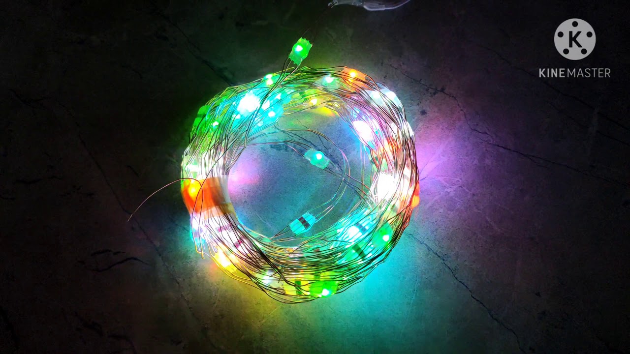 USB LED Christmas Lights WS2812B Full Color Addressable - YouTube