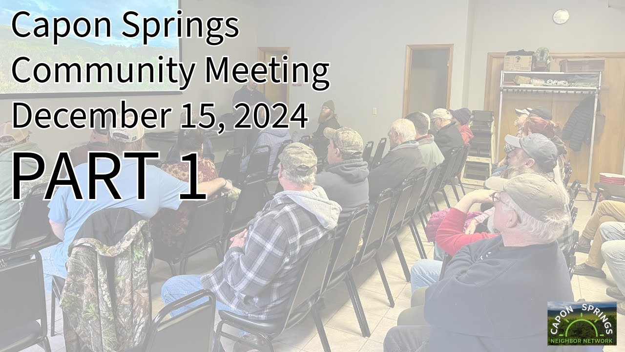 Capon Springs Community Meeting 12-15-24 | Wind Turbines | Part 1 - YouTube