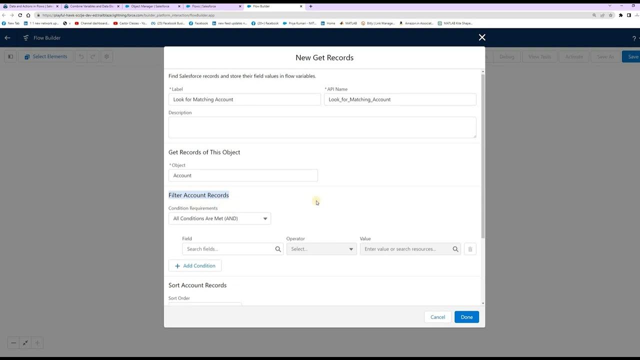 Data and Actions in Flows - Combine Variables and Data Elements - YouTube
