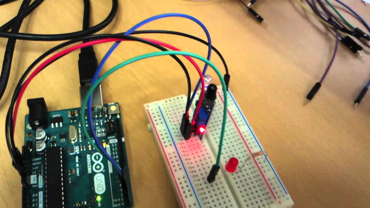 Arduino Uno 로 적외선 장애물 회피센서 모듈 테스트 하기 Youtube