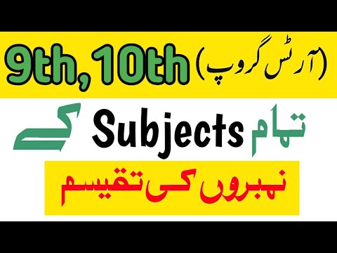 9th,10th Class (Art's Group) All Subjects Numbers ki taqseem - YouTube