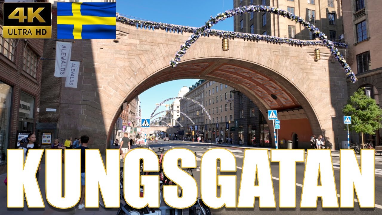 Iconic Streetscape! Walk Kungsgatan End to End – Vasagatan to Stureplan ...