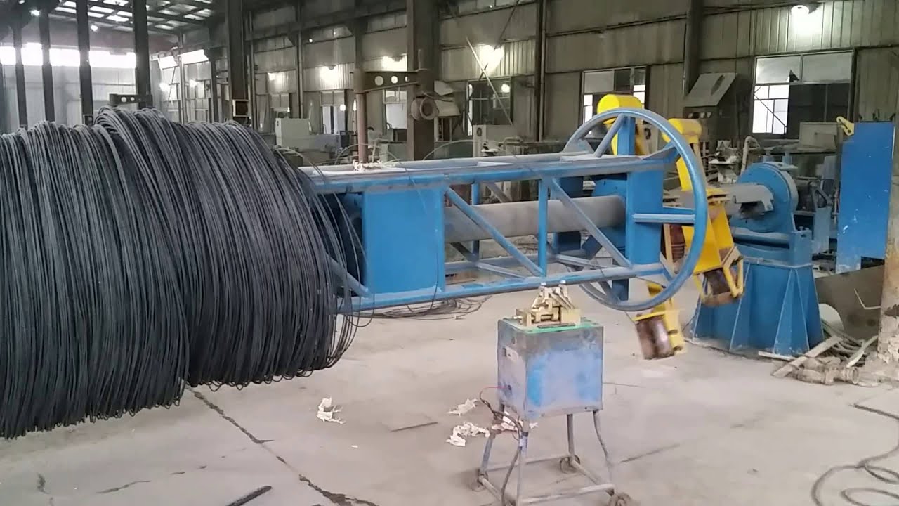 straight wire drawing machine - YouTube