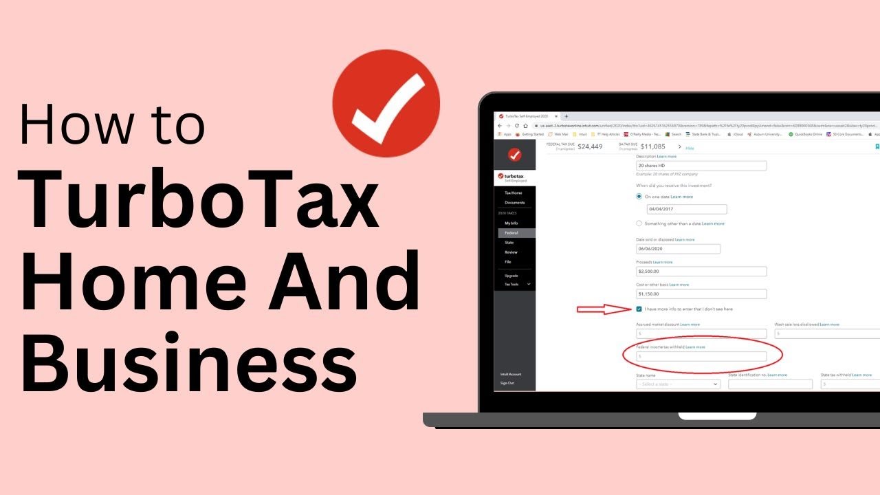 TurboTax Home And Business ! - YouTube
