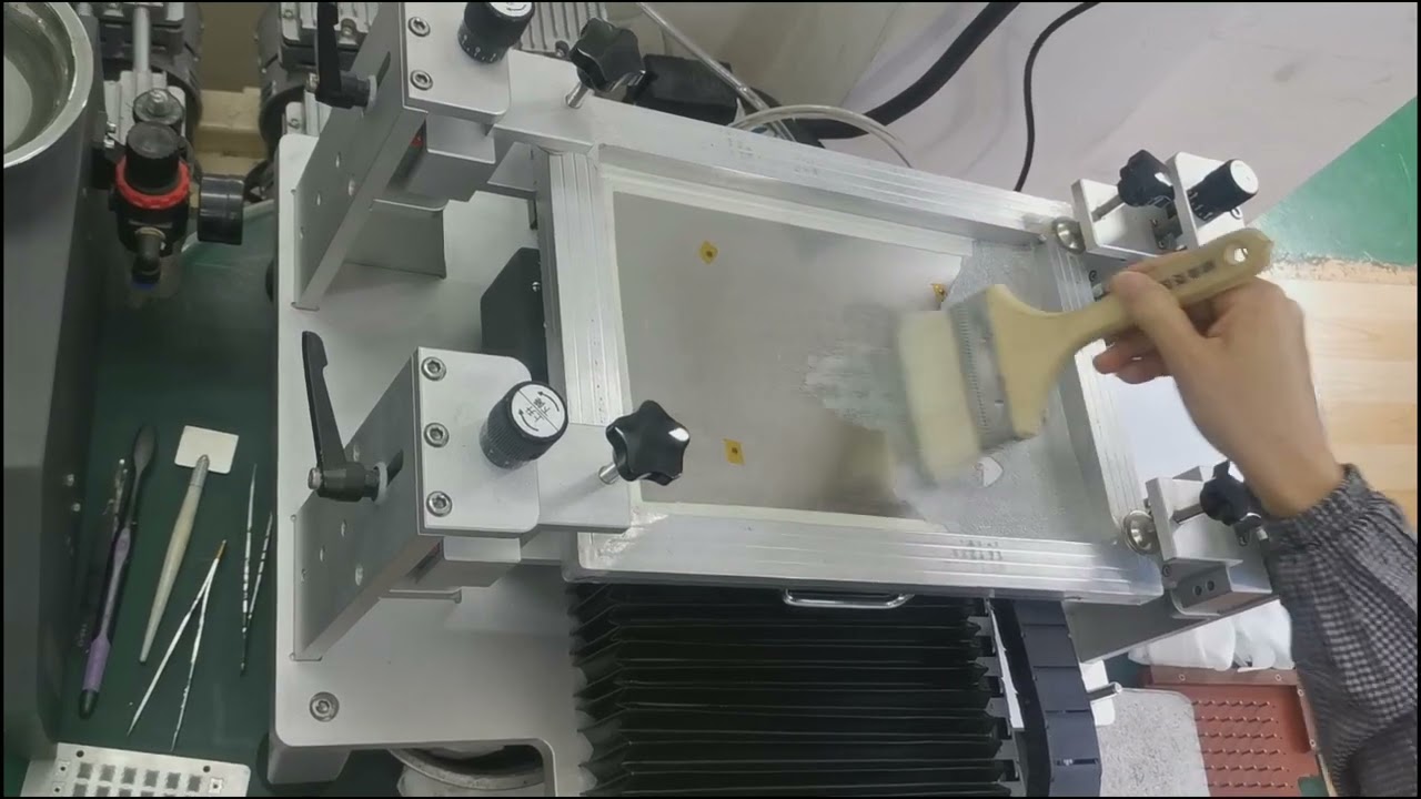 Semi-automatic BGA Reballing Machine - YouTube