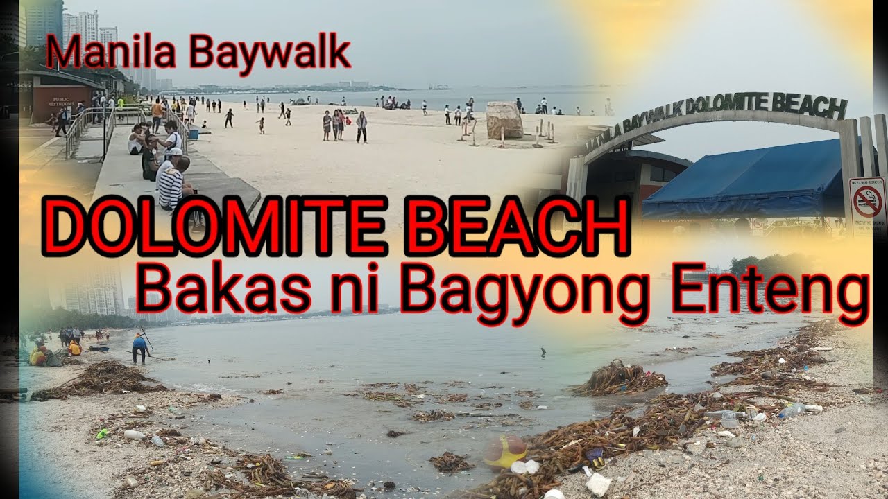 Bakas ng Bagyong Enteng, DOLOMITE BEACH Update. - YouTube