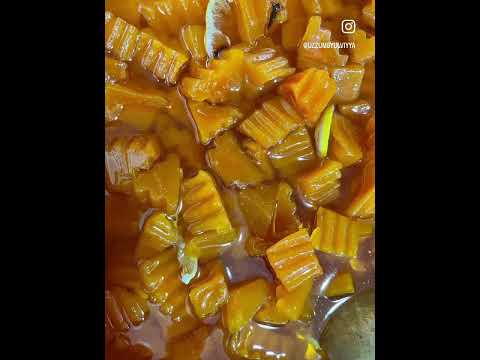 Азербайджанская кухня. Варенье из тыквы. Balqabaq mürəbbəsi.