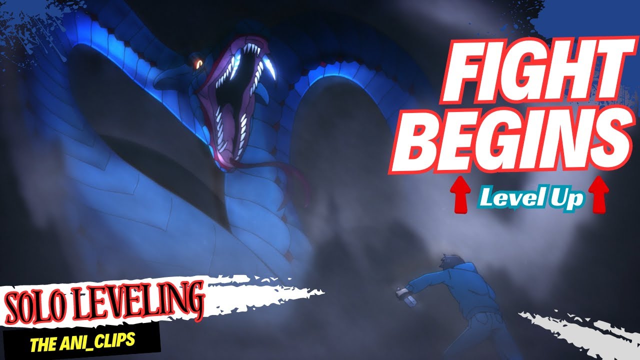 Sung Jinwoo VS The Giant Serpent | SOLO LEVELING | Season 1 - YouTube