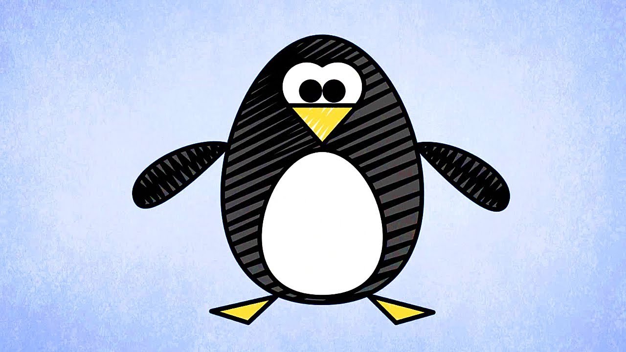 Pingwin - RYSOWANE WIERSZYKI - YouTube