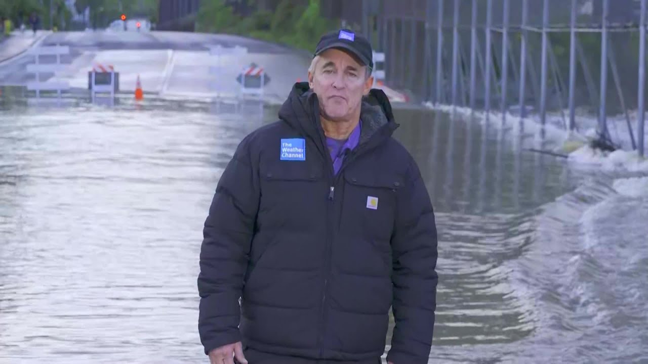 Weather Channel Meteorologist Mike Seidel on Flooded San Diego River ...