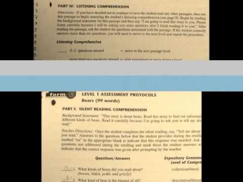 Informal reading inventory video - YouTube