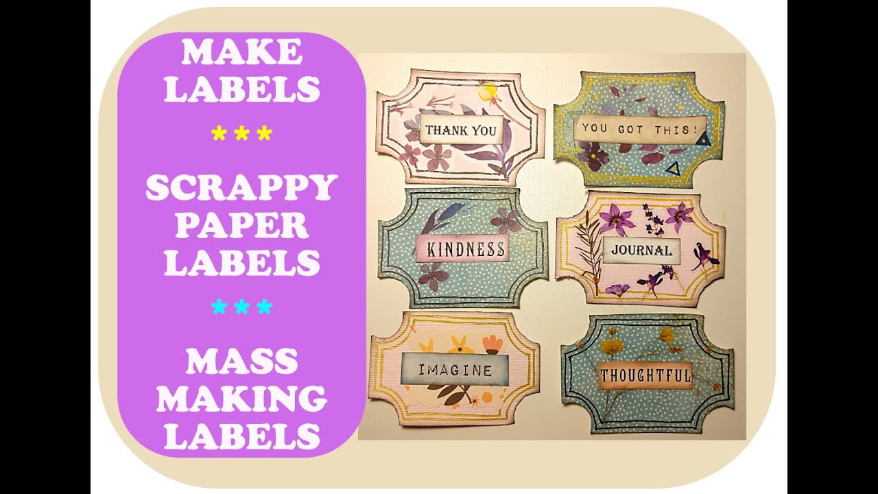 Mass Making Cute Labels | Labels for Your Journals - YouTube
