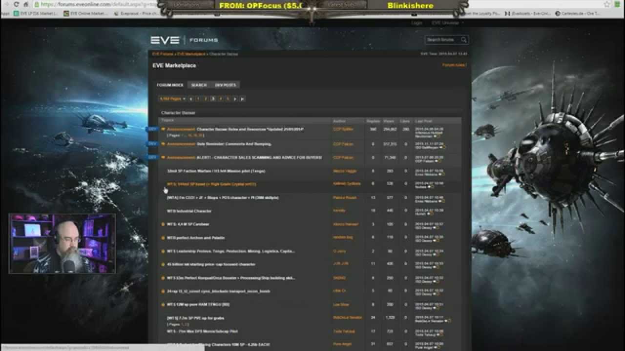 EVE Online Character Buying - YouTube