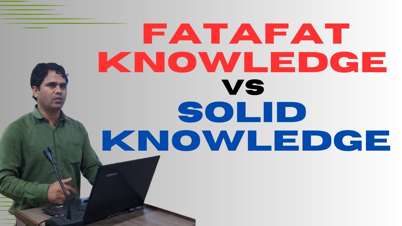 Fatafat Knowledge vs Solid Knowledge | Career Counselling by Dhananjay ...