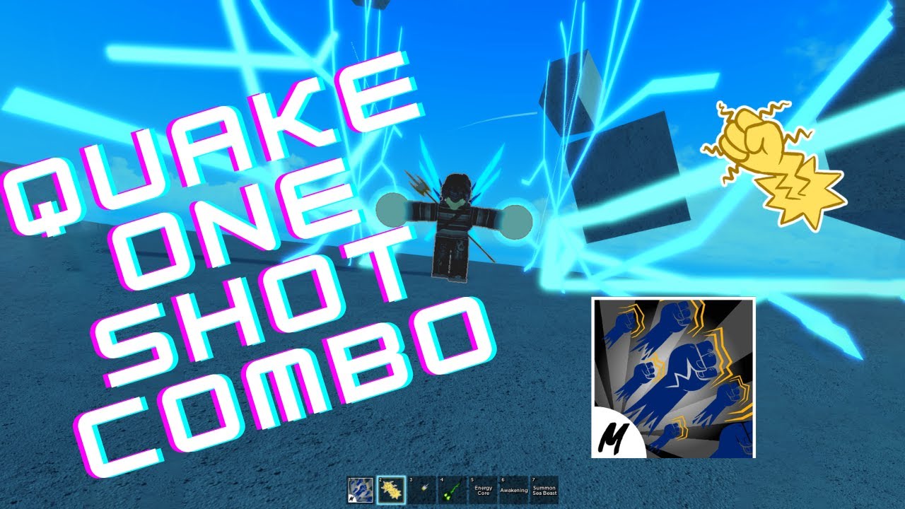 Quake OP One Shot Combo! Blox fruit Bounty Hunting - YouTube