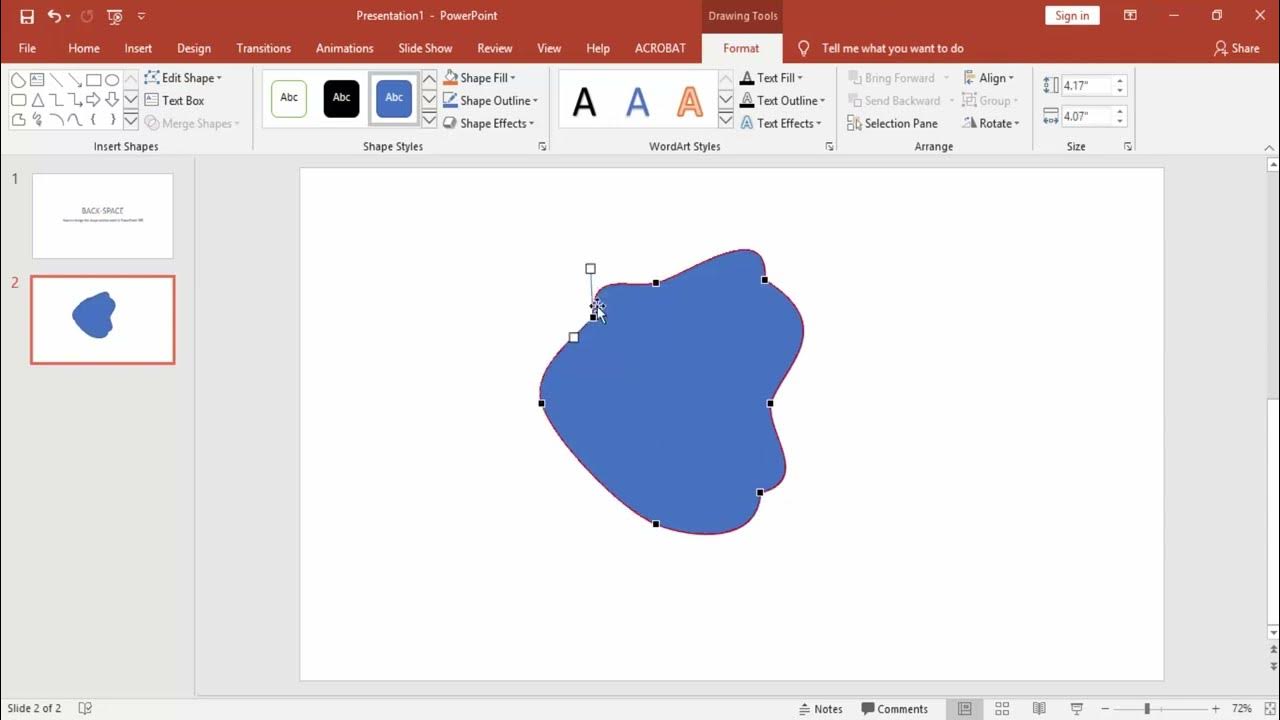 How to change the shape anchor point in PowerPoint 365 - YouTube