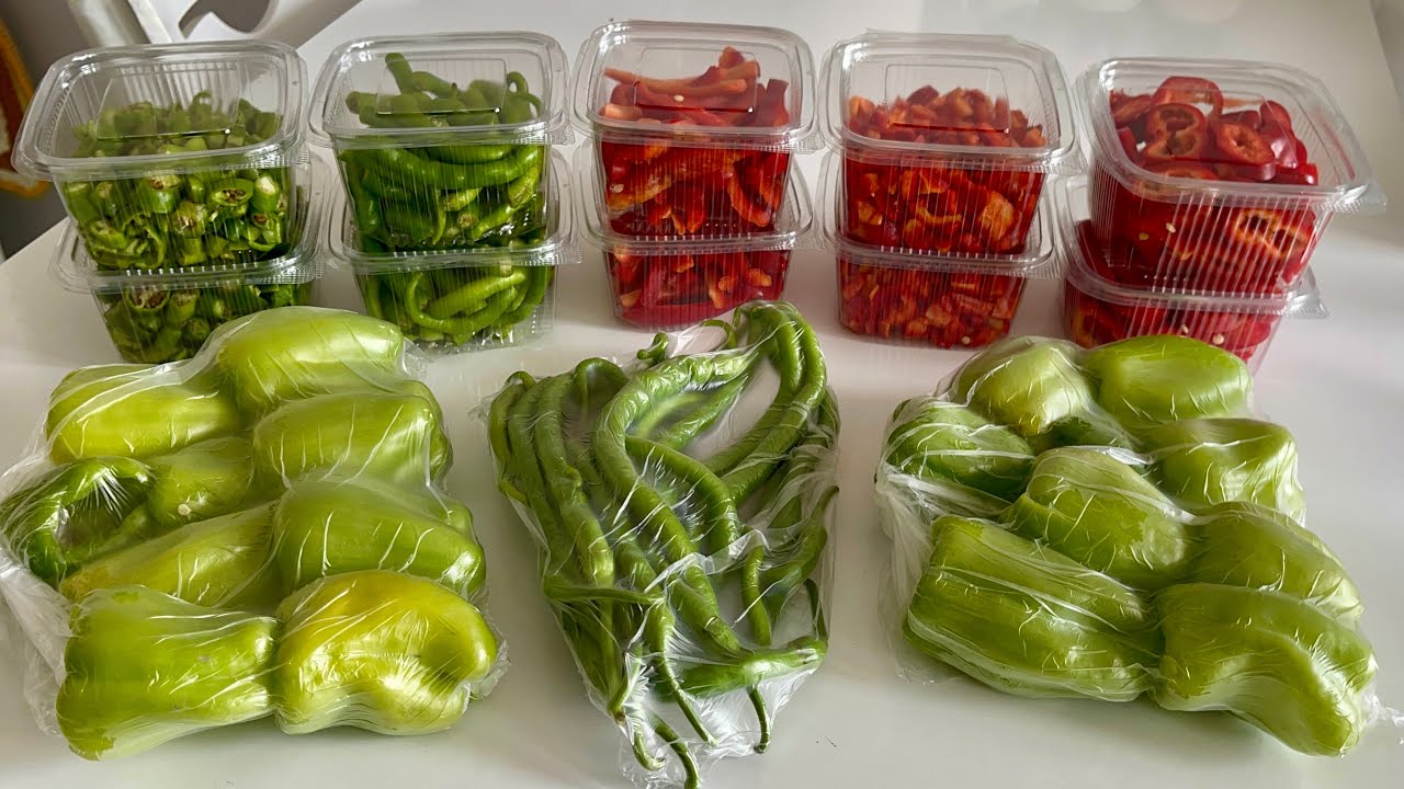 📣Biberleri Buzlukta Bir YIL Taze Gibi SAKLIYORUM 🔝Kışın Asla BİBER ...