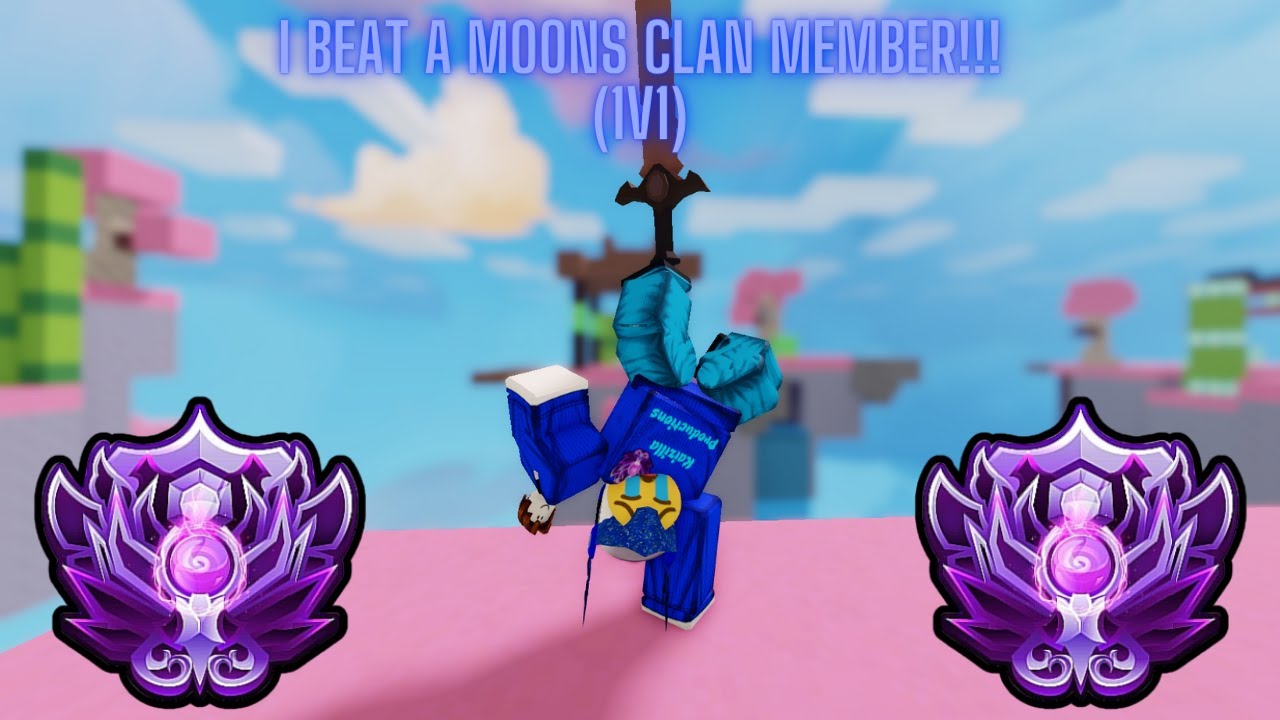 I BEAT A MOONS CLAN MEMBER | Roblox Bedwars - YouTube