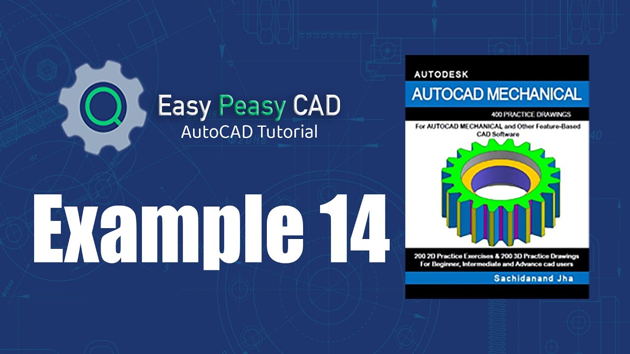 Solving Autocad Mechanical Example 14 Step-by-step Guide! (Offsetting ...