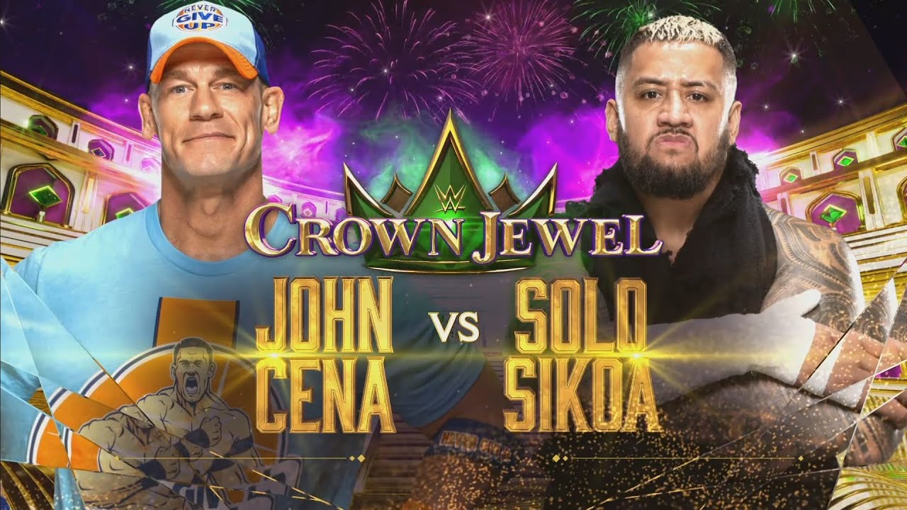 John Cena vs Solo Sikoa Crown Jewel 2023 Full Match - YouTube