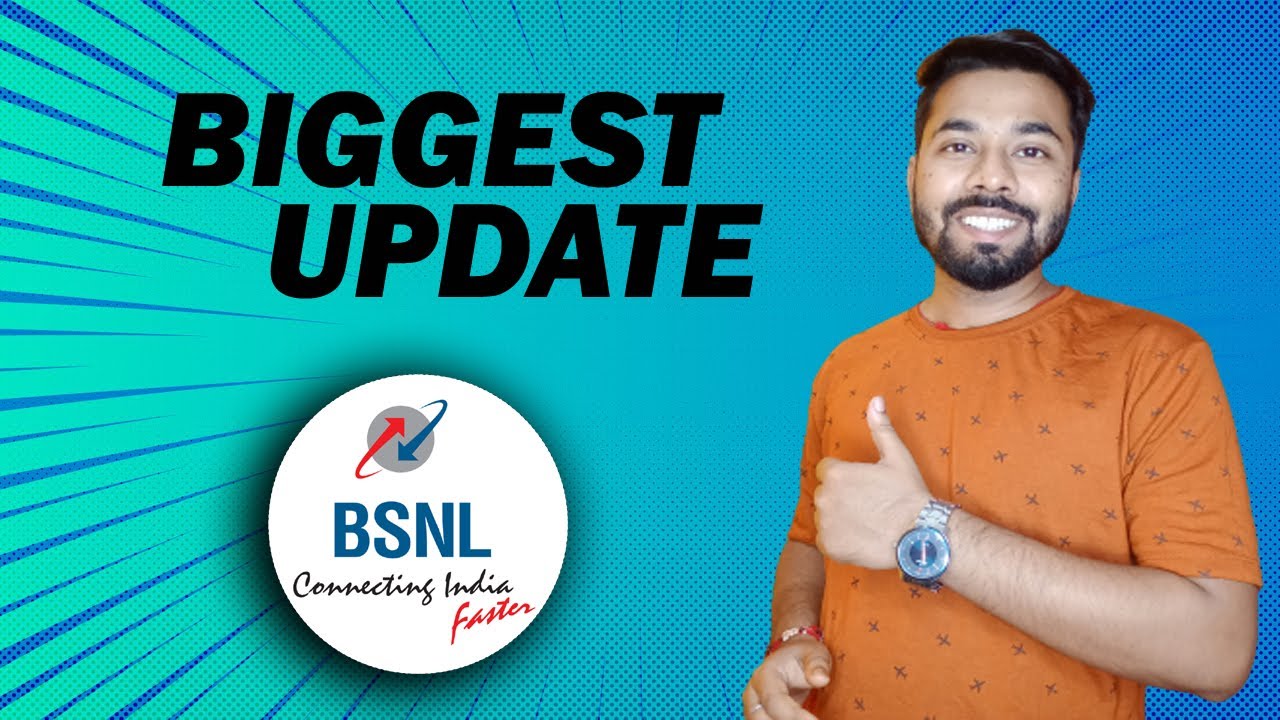 Biggest Update on BSNL || ये बढ़िया बात है || Bsnl 4G Launch News Today - YouTube