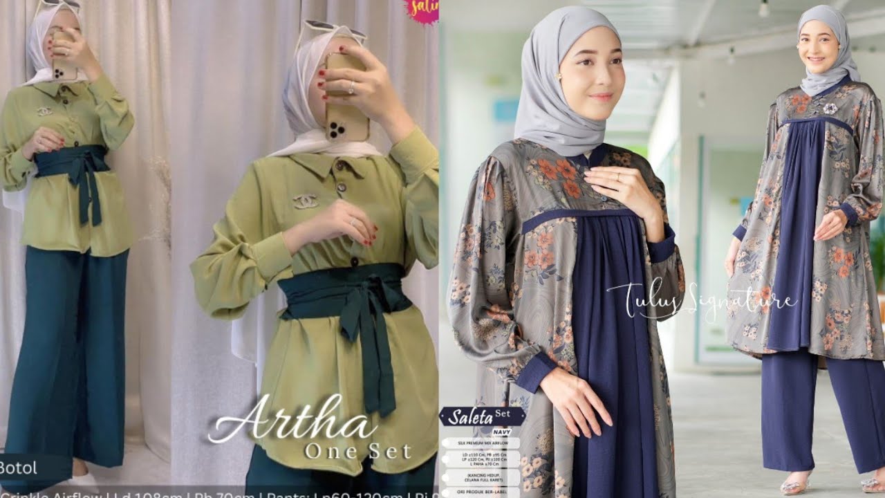 45 BAJU ONE SET TERLARIS MODEL SEKARANG||COCOK UNTUK OOTD-HANG OUT ...