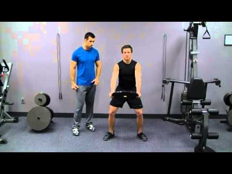 Plate Squat and Front Raise - YouTube