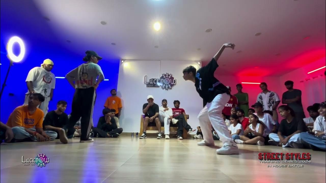 MUSKAN POP VS HARDIK I IN HOUSE BATTLE I LUCKNOW DANCE HUB I STREET STYLES TRAINING SERIES - YouTube