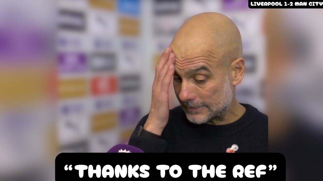 Pep Guardiola THANKS THE REF After Win - Post Match Interview ...