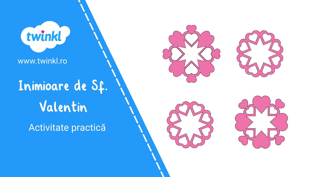 Inimioare de Sf. Valentin – Șabloane pentru activitate practică - YouTube