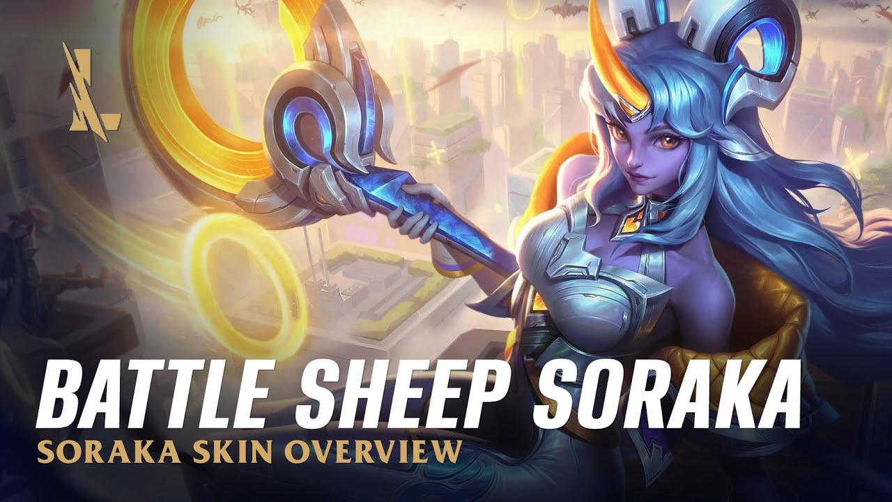 Wild Rift - Battle Sheep Soraka Skin Overview - YouTube