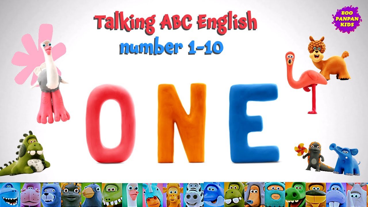 Talking ABC English Phonic Funny Number 1-10|Boopanpankids - YouTube