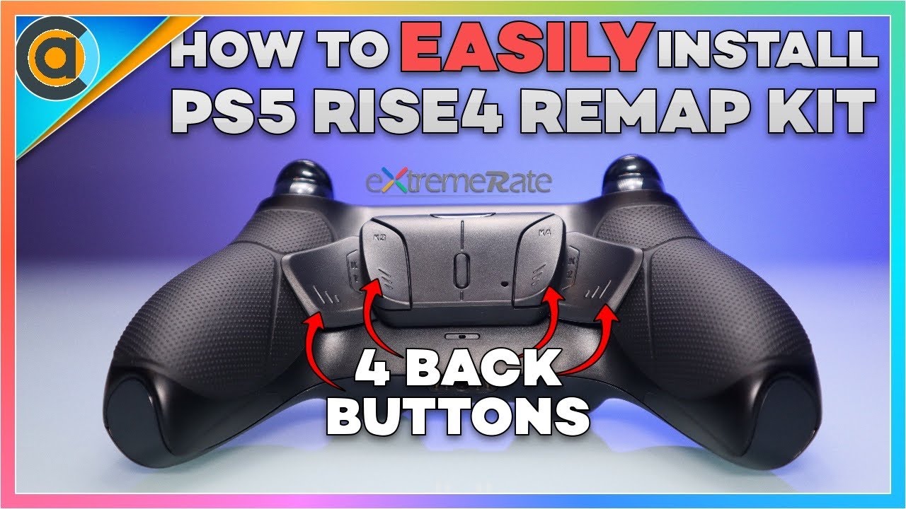 HOW TO install PS5 Rise4 remap kit DualSense. #Extremerate No Soldering ...