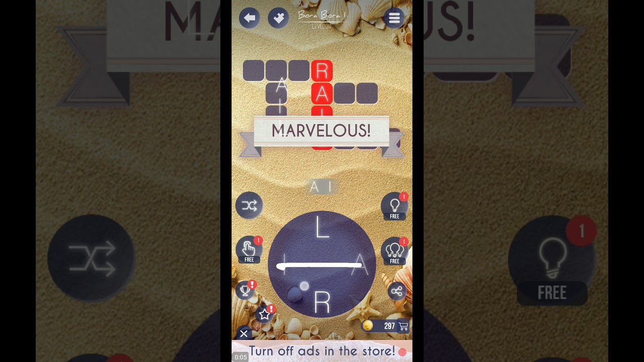 WORD BEACH LEVEL 34 ANSWERS - YouTube