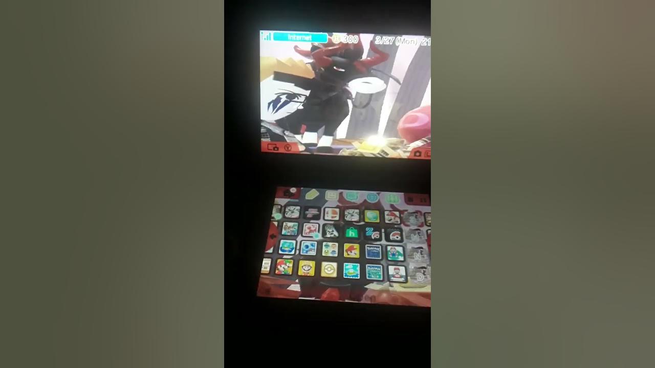 Showing off my custom 3DS theme - YouTube