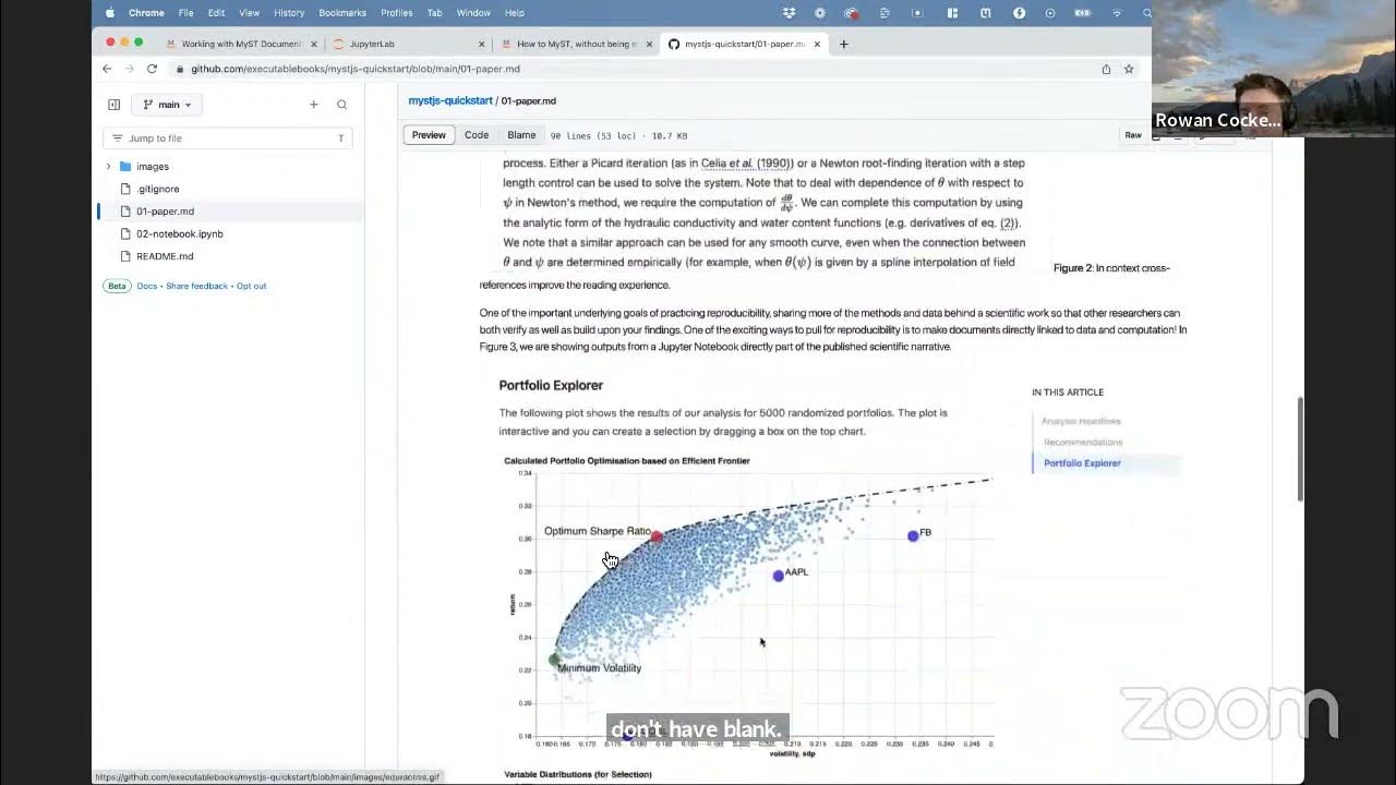 Write your next paper in MyST Markdown with data, code & Jupyter notebooks - YouTube