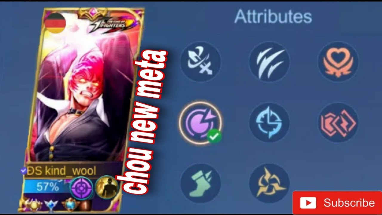 NEW UPDATE EMBLEM'S AND BEST TALENT'S DAMAGE AND TANK + BUILD FOR CHOU ...