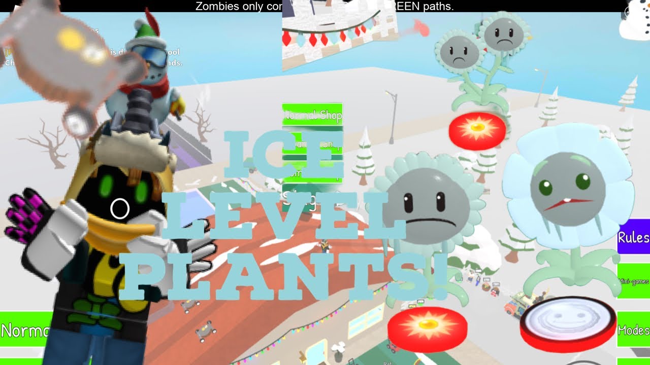 Pvz nz ice level plants! (Roblox pvz nz) - YouTube