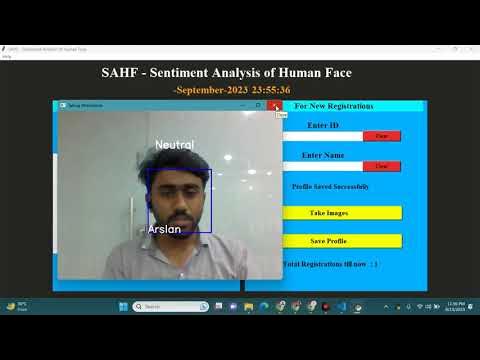 Facial emotion detection & face recognition desktop app python tkinter - YouTube