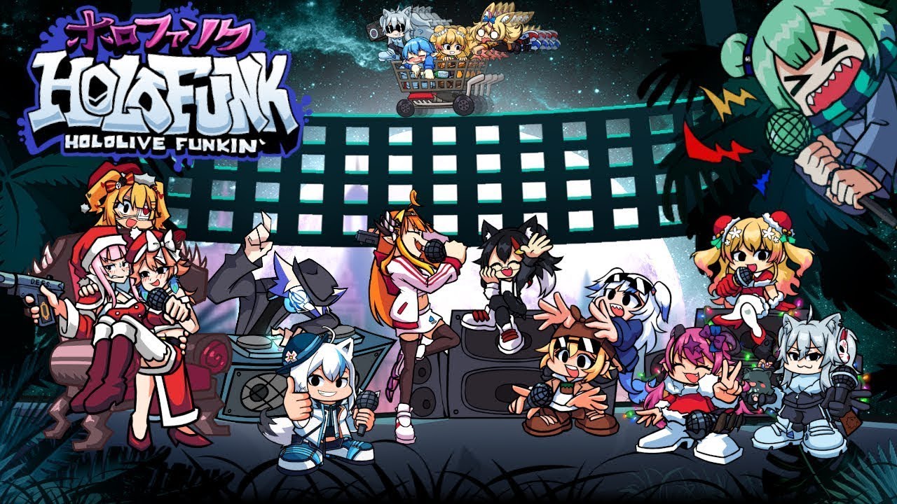 Friday Night Funkin vs Holofunk 6.01 Full Week - YouTube
