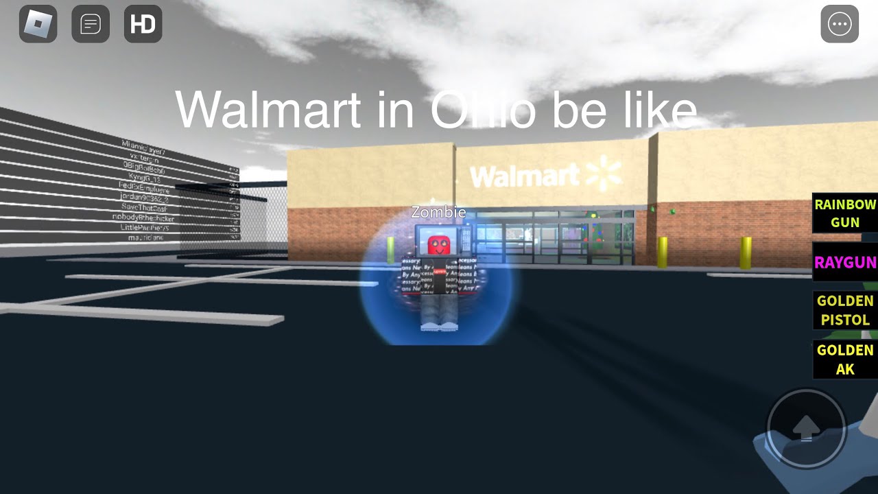 Playing zombies at Walmart - YouTube