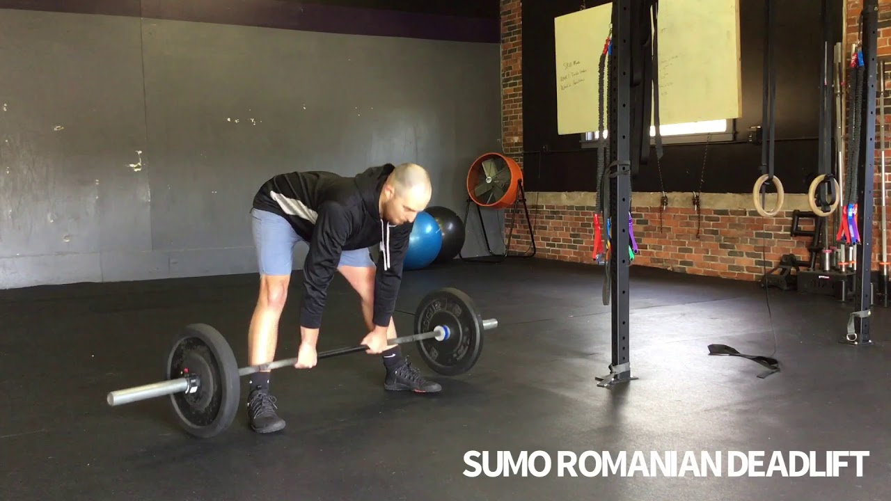 Sumo Romanian Deadlift - YouTube